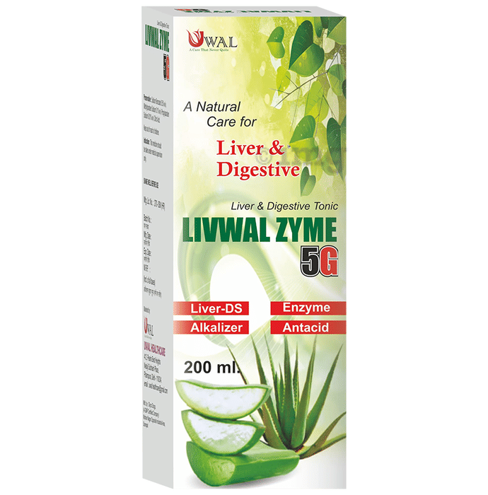 UWAL Livwal Zyme 5G Tonic (200ml Each): Buy box of 1.0 Bottle at best ...