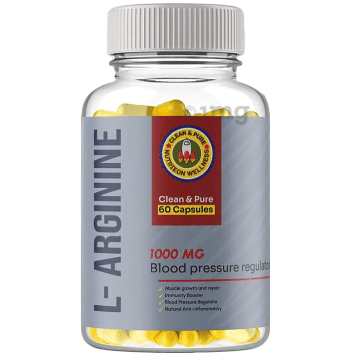Clean & Pure L-Arginine 1000mg Capsule: Buy bottle of 60.0 capsules at ...