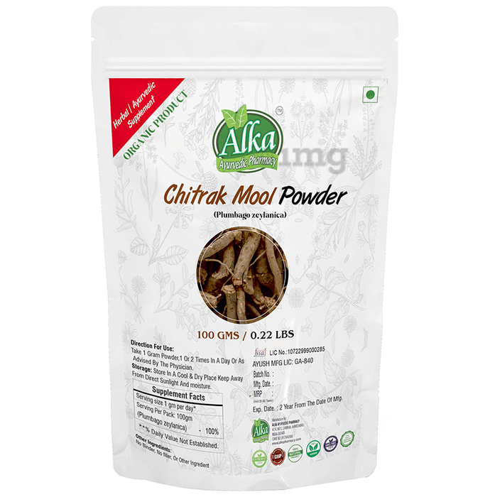 Alka Ayurvedic Pharmacy Chitrak Mool Powder: Buy packet of 100.0 gm ...