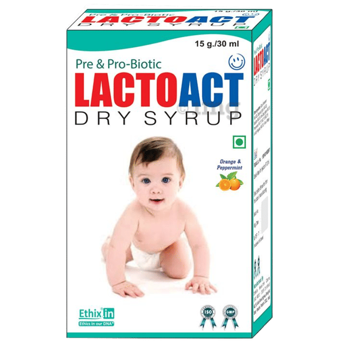 Dr. Ethix's Lacto Act Dry Syrup (30ml Each) Orange & Peppermint: Buy combo pack of 10.0 bottles ...