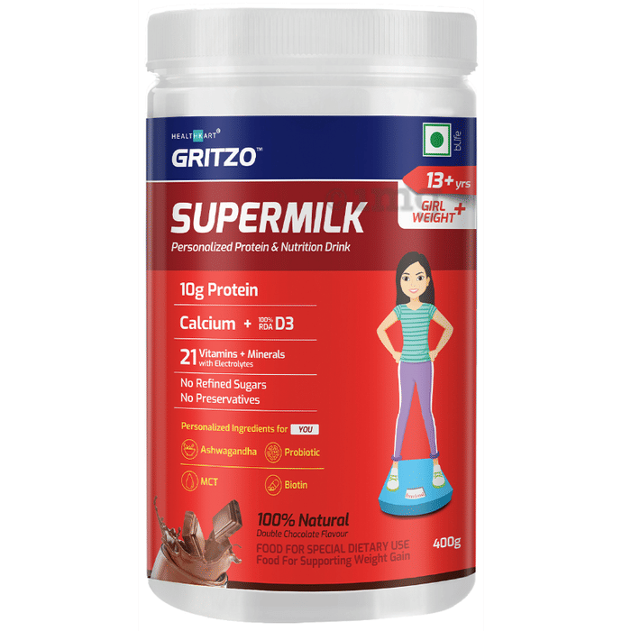 Gritzo Super Milk Girl Weight+ for 13+ Years Dark Chocolate: Buy jar of ...