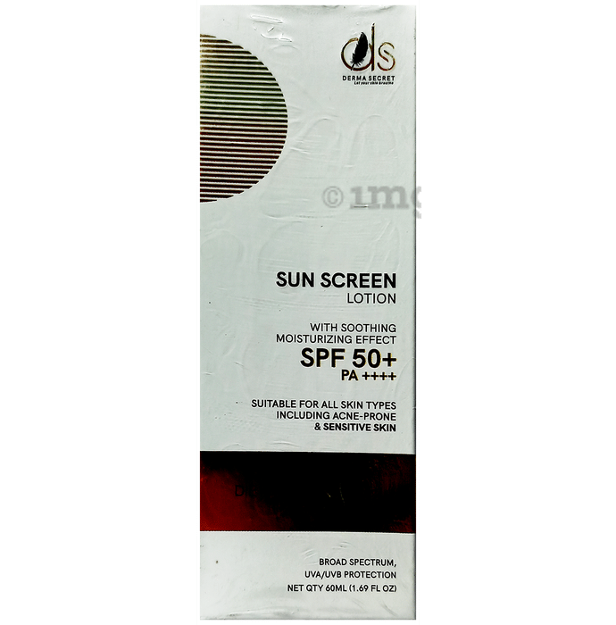 Derma Secret Sun Screen Lotion SPF 50+ PA++++: Buy tube of 60.0 ml ...