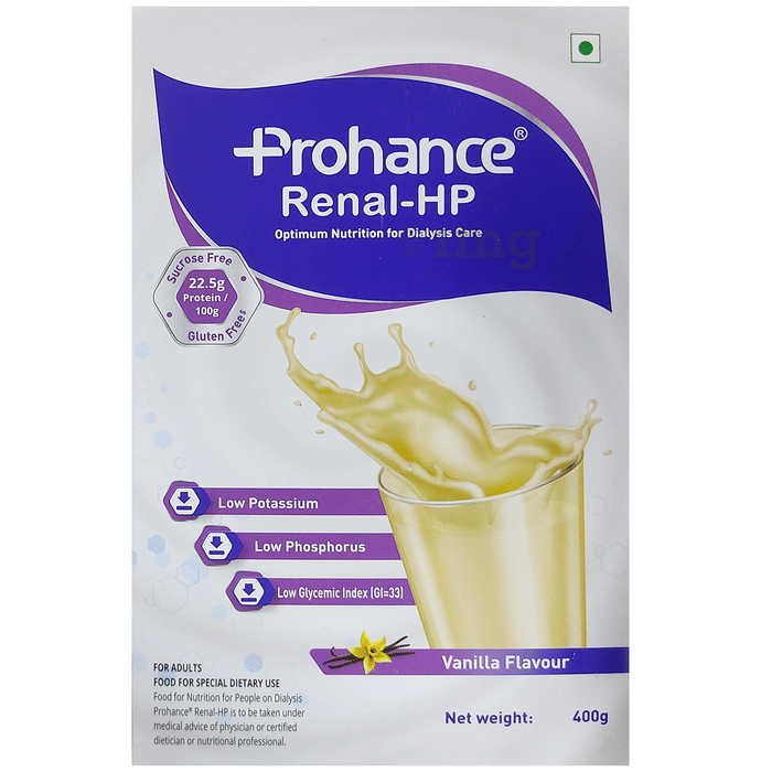 Prohance Renal-HP Powder Vanilla Gluten Free: Buy box of 400.0 gm ...