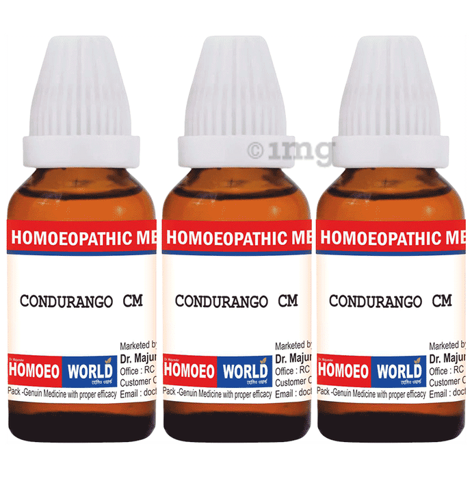Dr. Majumder Homeo World Condurango Dilution (30ml Each) CM: Buy combo pack of 3.0 bottles at ...