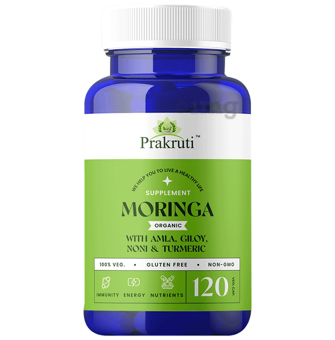 Prakruti Pure Herbs Moringa Vegicap: Buy bottle of 120.0 vegicaps at ...