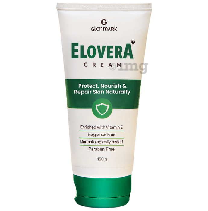Elovera Daily Moisturising Cream for Dry Skin with Aloe Vera & Vitamin ...