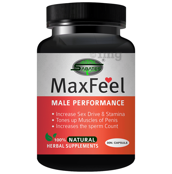 Sabates Max Feel Male Performance Capsule: Buy bottle of 30.0 capsules ...