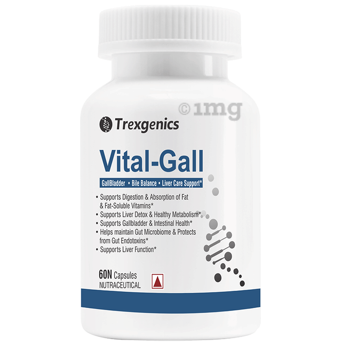 Trexgenics Vital-Gall Capsule: Buy bottle of 60.0 capsules at 𝗯𝗲𝘀𝘁 ...