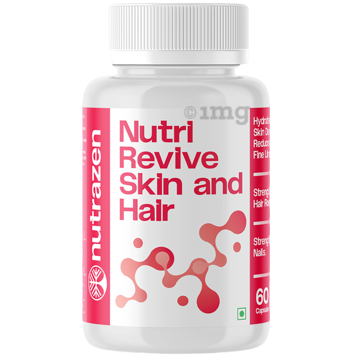Nutrazen Revive Skin and Hair Capsule: Buy bottle of 60.0 capsules at best price in India | 1mg