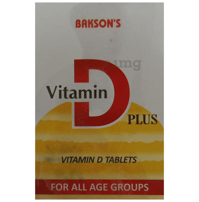 Bakson's Vitamin D Plus Tablet: Buy box of 30.0 tablets at best price ...