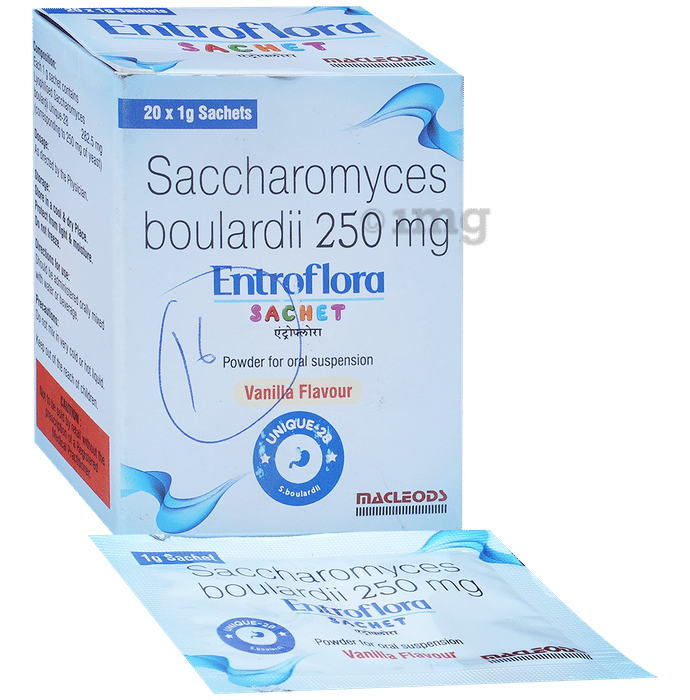 Entroflora Sachet Vanilla: Buy sachet of 1.0 gm Granules at best price ...