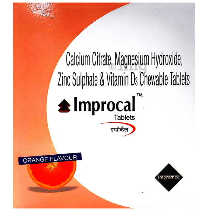 Improcal Chewable Tablet Orange: Buy strip of 10.0 Chewable Tablets at ...