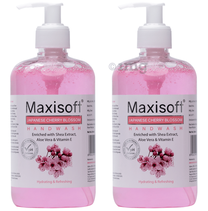 Maxisoft Japanese Cherry Blossom Hand Wash (500ml Each): Buy combo pack ...