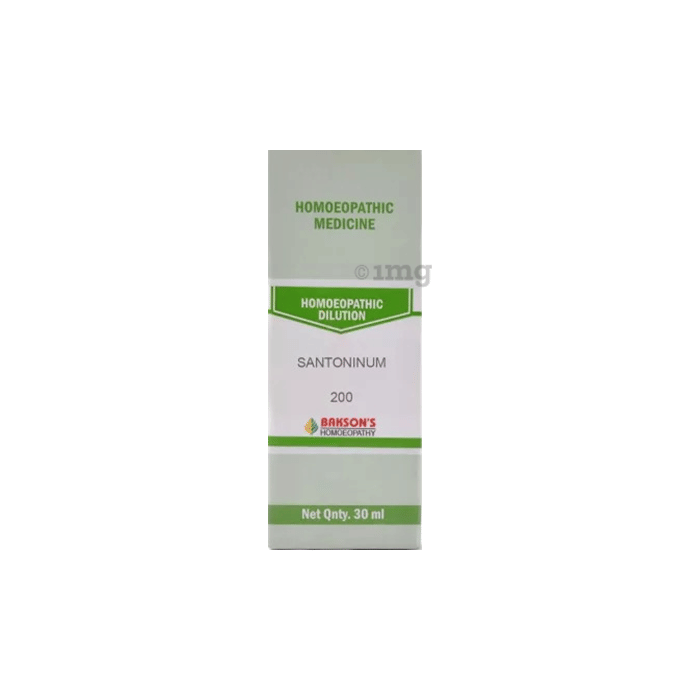 Bakson's Homoeopathy Santoninum Dilution 200: Buy bottle of 30.0 ml ...