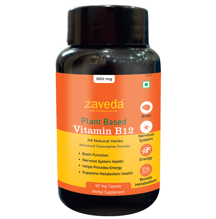Zaveda Plant Based Vitamin B12 Capsule: Buy bottle of 60.0 capsules at ...
