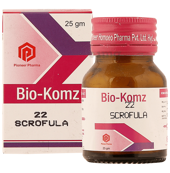 Pioneer Pharma Bio-Komz 22 Scrofula (25gm Each): Buy combo pack of 2.0 ...