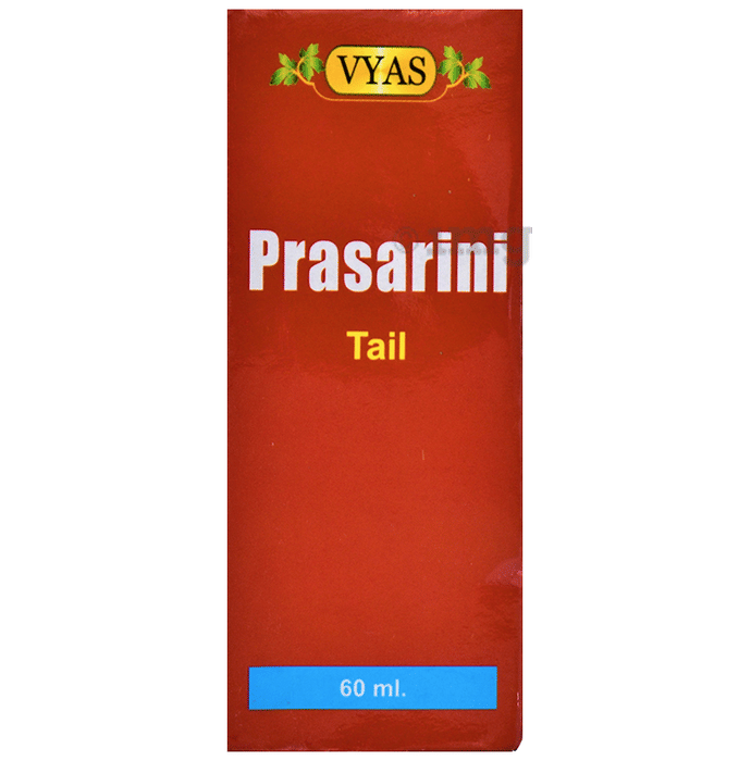 Vyas Prasarini Tail: Buy bottle of 60.0 ml Oil at 𝗯𝗲𝘀𝘁 𝗽𝗿𝗶𝗰𝗲 in India | 1mg