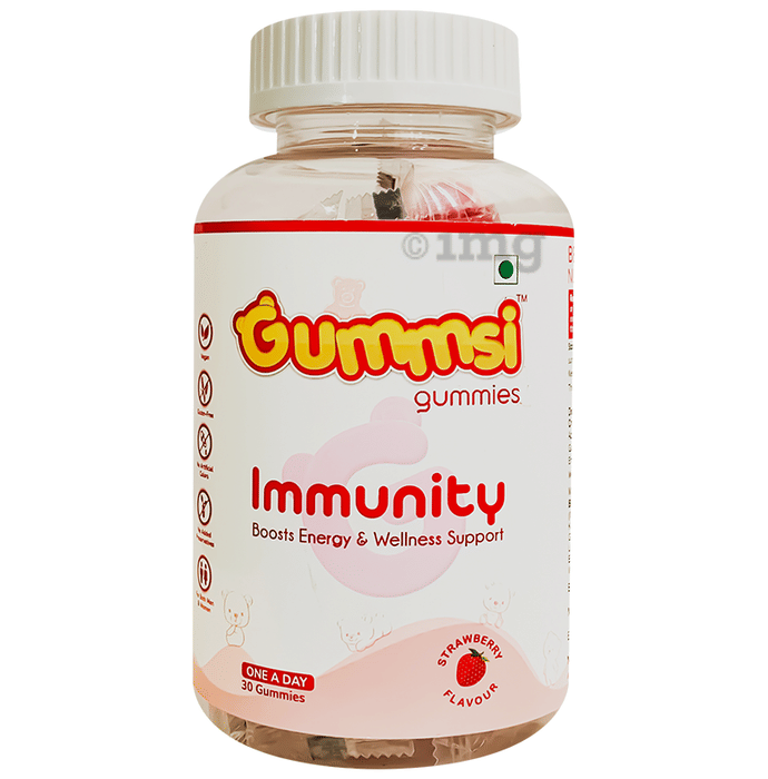 Gummsi Immunity Gummies Strawberry: Buy bottle of 30.0 gummies at 𝗯𝗲𝘀𝘁 𝗽𝗿𝗶𝗰𝗲 in India | 1mg