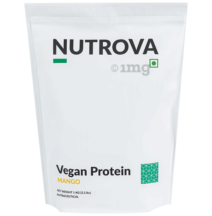 Nutrova Vegan Protein Powder Mango: Buy packet of 1.0 kg Powder at best ...