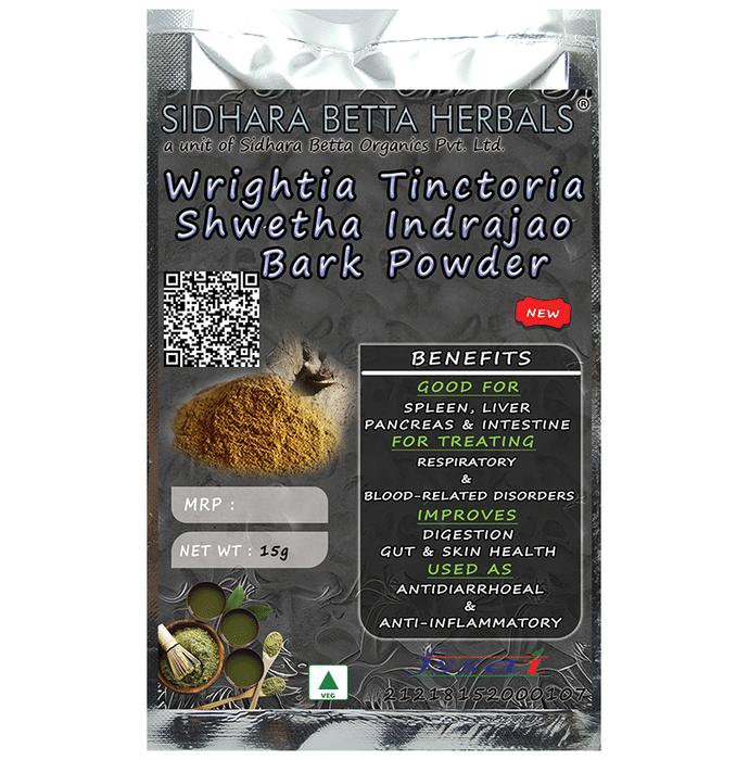 Sidhara Betta Herbals Wrightia Tinctoria Bark Powder: Buy packet of 15. ...