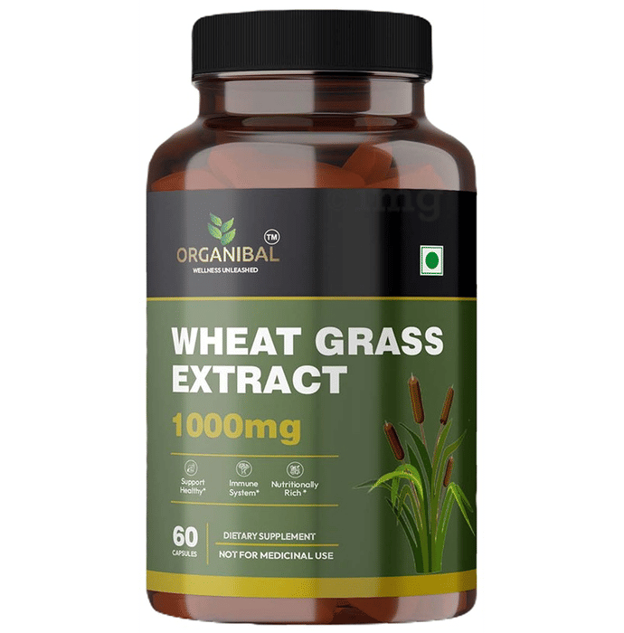Organibal Wheat Grass Extract 1000mg Capsule: Buy bottle of 60.0 ...