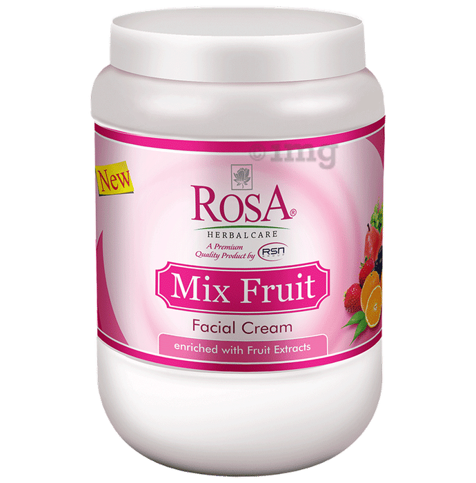 Rosa Mix Fruit Facial Cream: Buy jar of 800.0 gm Cream at 𝗯𝗲𝘀𝘁 𝗽𝗿𝗶𝗰𝗲 in ...