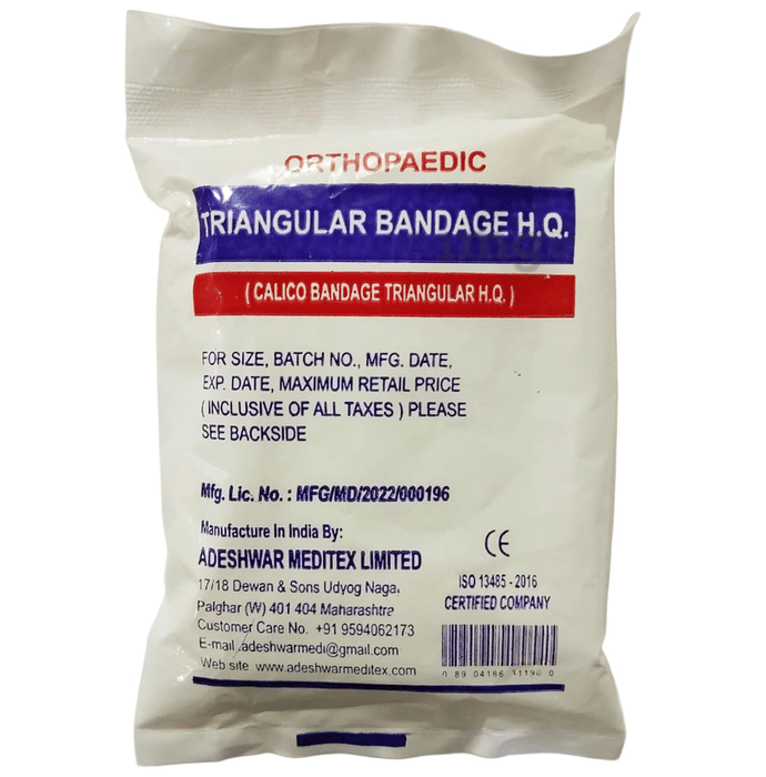 Orthopaedic Triangular Bandage H.Q: Buy packet of 1.0 Bandage at best ...
