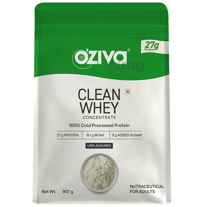 Oziva Clean Whey Concentrate Cold Processed Protein Powder: Buy packet ...