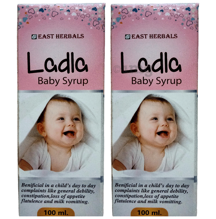 East Herbals Ladla Baby Syrup (100ml Each): Buy combo pack of 2.0 ...