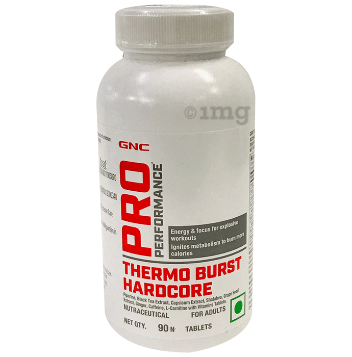 GNC Pro Performance Thermo Burst Hardcore Tablet: Buy bottle of 90.0 ...