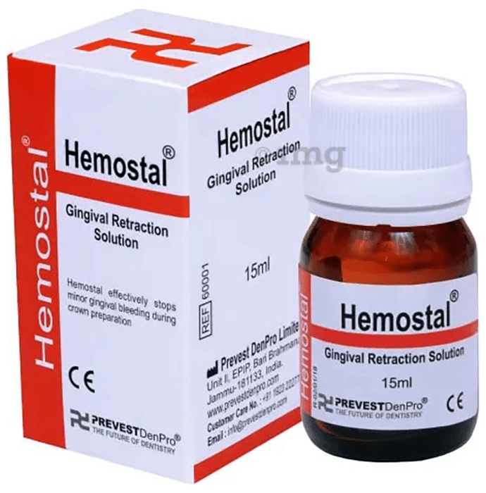 Hemostal Gingival Retraction Solution: Buy bottle of 15.0 ml Solution ...