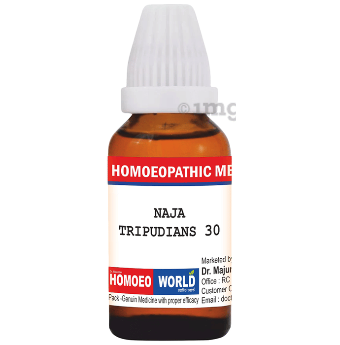 Dr. Majumder Homeo World Naja Tripudians Dilution (30ml Each) 30: Buy box of 1.0 Bottle at best ...