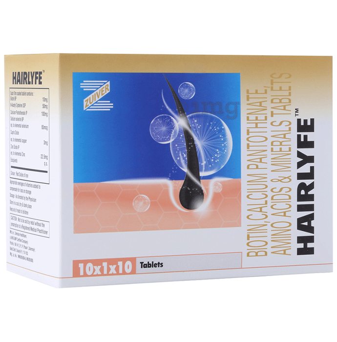 Zuiver Hairlyfe Tablet: Buy box of 100.0 tablets at best price in India | 1mg