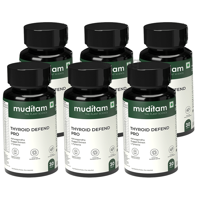 Muditam Thyroid Defend Pro Tablet | Supports Thyroid Balance ...