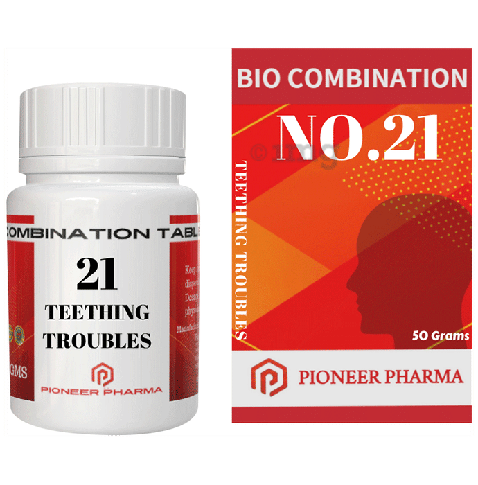 Pioneer Pharma No 21 Teething Troubles Biocombination Tablet: Buy ...