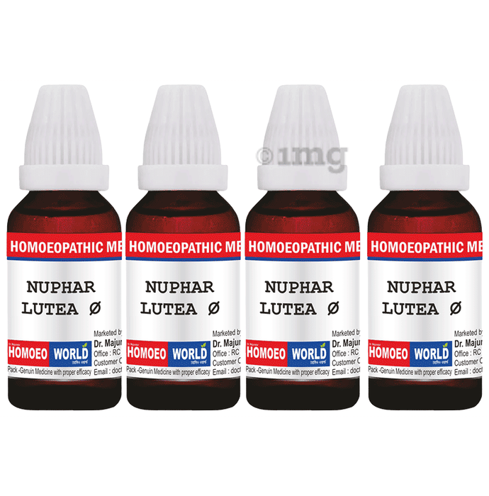 Dr. Majumder Homeo World Nuphar Lutea Mother Tincture (30ml Each) Q: Buy combo pack of 4.0 ...