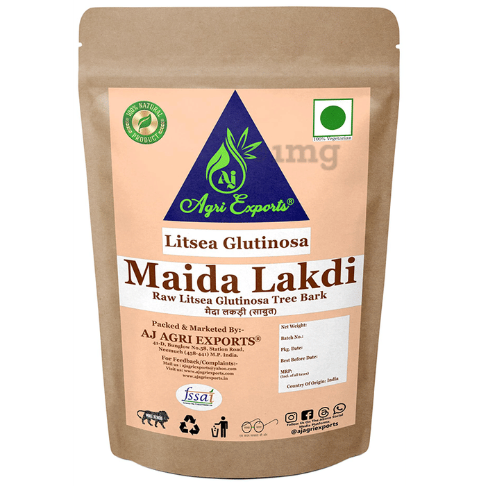 Aj Agri Exports Maida Raw Litsea Glutinosa Tree Bark: Buy packet of 200 ...
