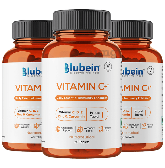 Blubein Vitamin C++ Tablets (60 Each): Buy combo pack of 2.0 bottles at ...