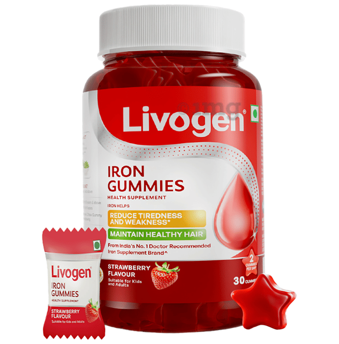 Livogen Iron Gummies with Advanced Micronized Technology for Easy Iron ...