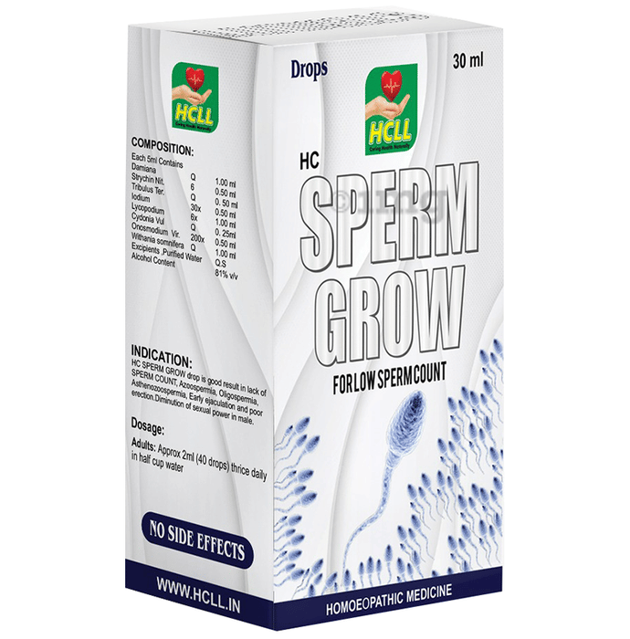 HCLL Hc Sperm Grow Oral Drops: Buy bottle of 30.0 ml Oral Drops at 𝗯𝗲𝘀𝘁 ...