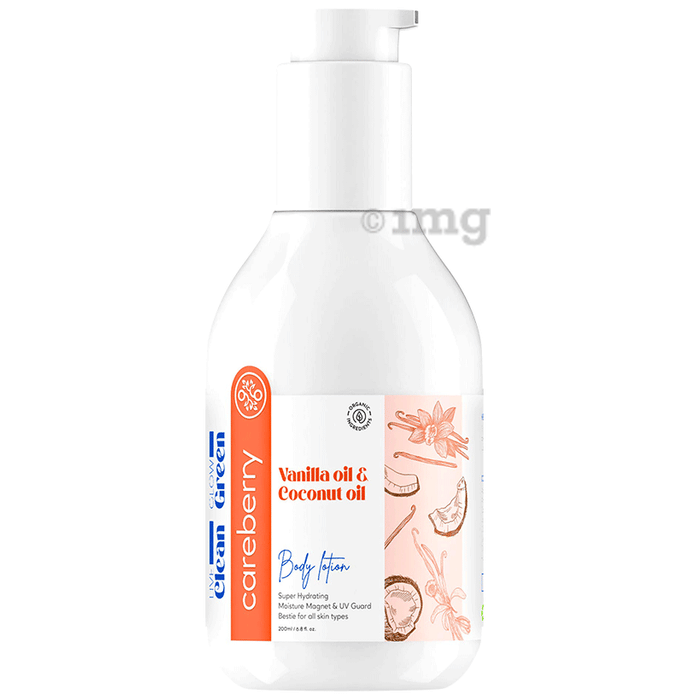 Careberry Vanilla Oil & Coconut Oil Body Lotion: Buy pump bottle of 200 ...
