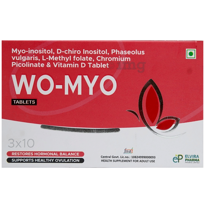 WO-Myo Tablet (10 Each): Buy box of 3.0 strips at best price in India | 1mg