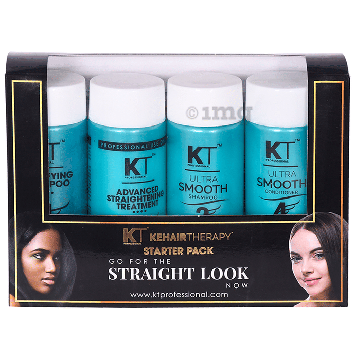 KT Professional KT 050 Kehair Therapy Starter Pack for Straight Look ...