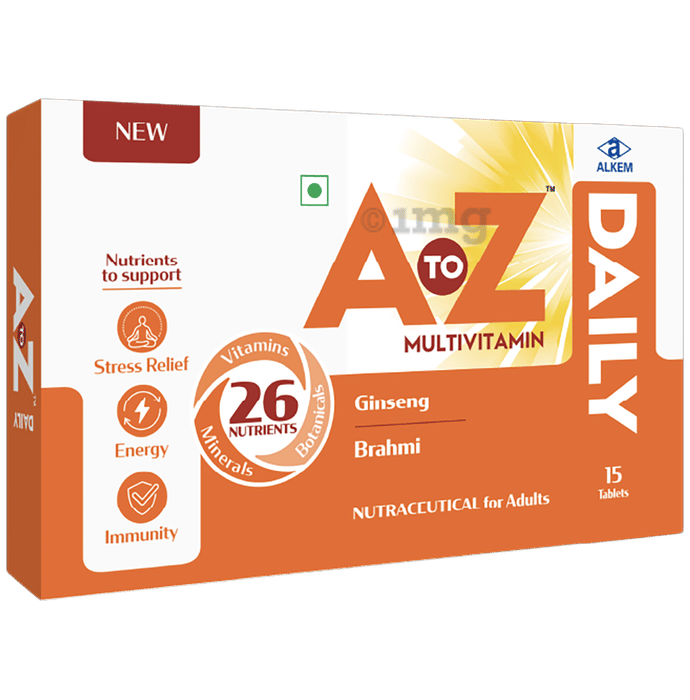 New A to Z Daily Multivitamin Tablet for Adults: Buy strip of 15.0 ...