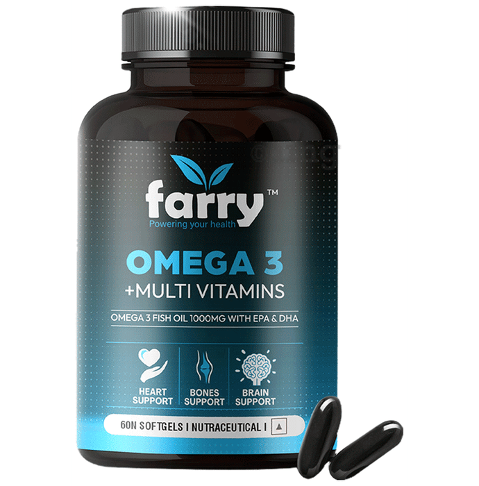 Farry Powering Your Health Omega 3 + Multivitamins Softgels (60 Each ...