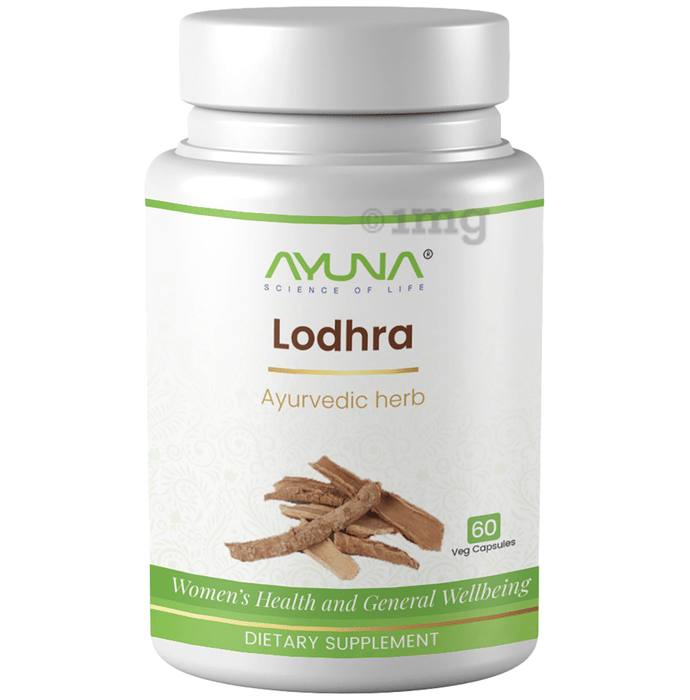 Ayuna Lodhra Veg Capsule: Buy bottle of 60.0 vegicaps at best price in ...