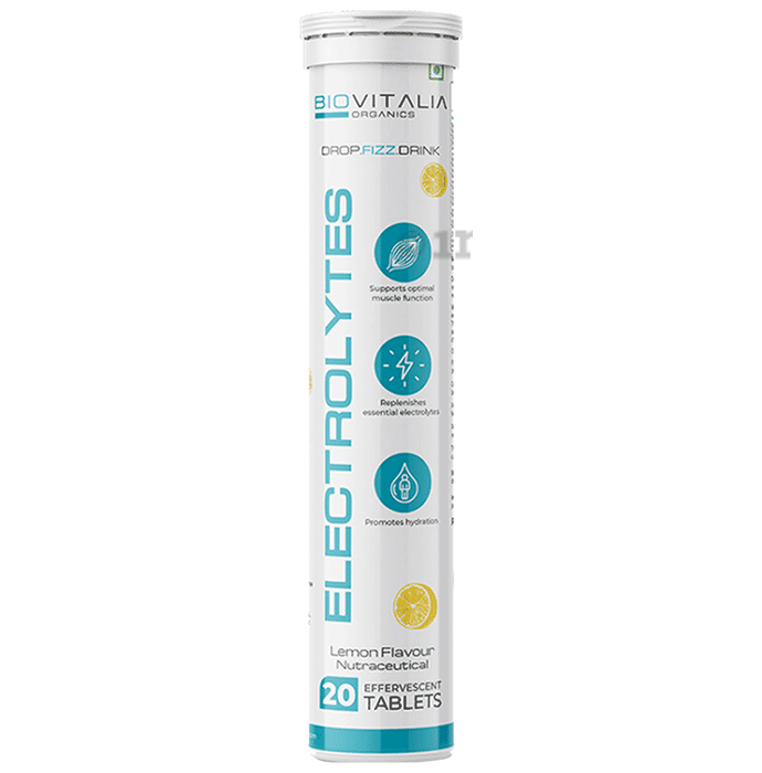 Biovitalia Organics Electrolytes Effervescent Tablet: Buy bottle of 20. ...