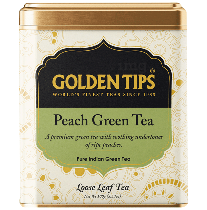 Golden Tips Peach Green Tea: Buy Tin of 100.0 gm Leaves at best price ...
