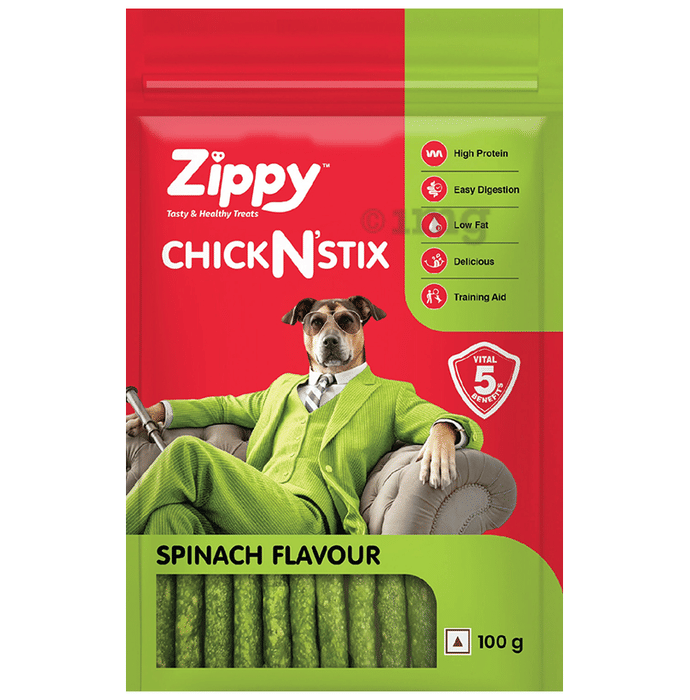 Zippy Chick N' Stix Sticks for Dog Spinach: Buy packet of 100.0 gm Pet ...