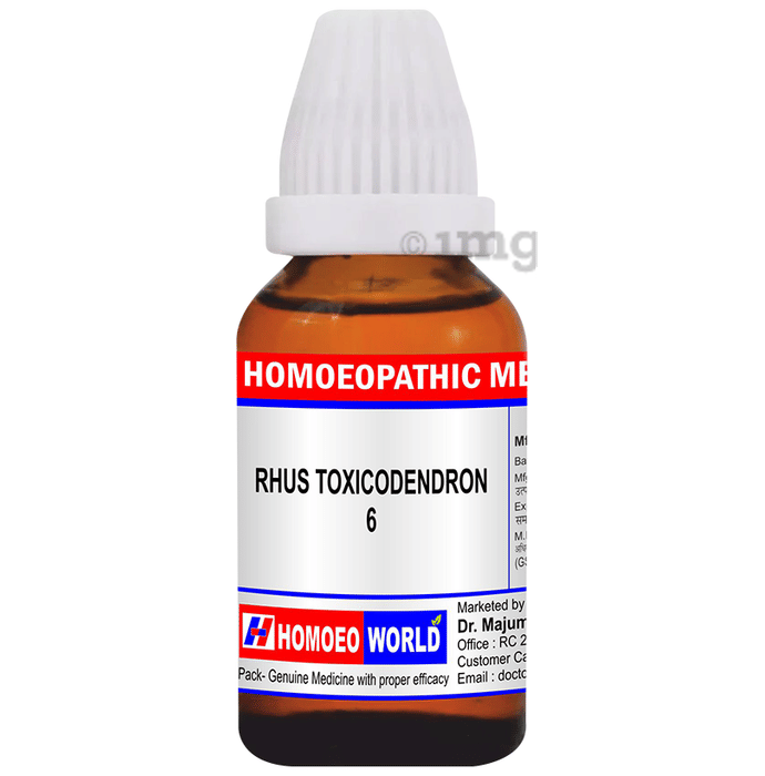 Dr. Majumder Homeo World Rhus Toxicodendron Dilution 6 (30ml Each): Buy ...